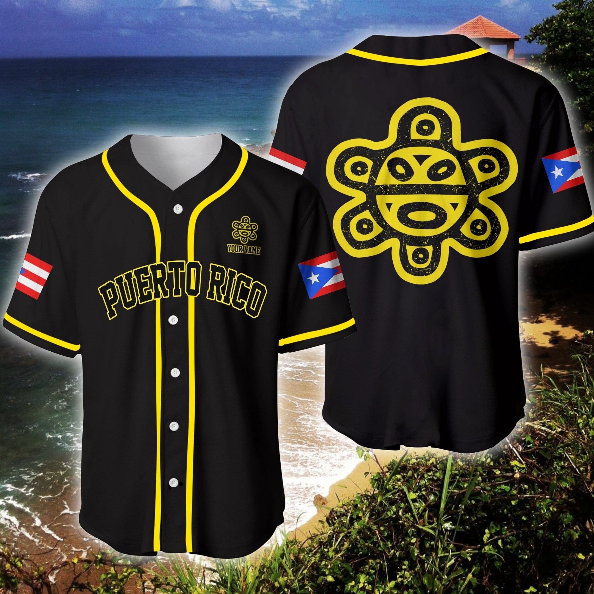 Taino Sun Puerto Rico Personalized Baseball Jersey SO0020 – Lasfour