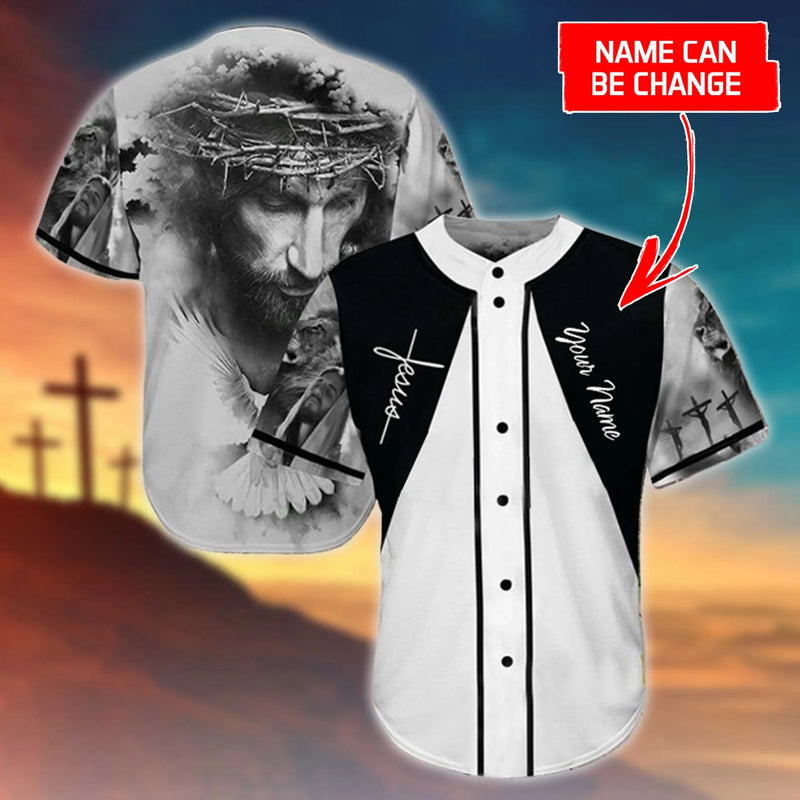 Cross, God, Dove Baseball Jersey - Jesus Custom Printed Baseball Jerse ...