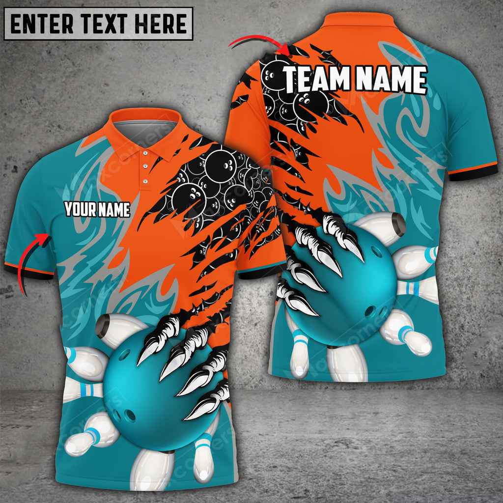 Bowling And Pins Evil Art Pattern Multicolored Bowling Jerseys Custom ...