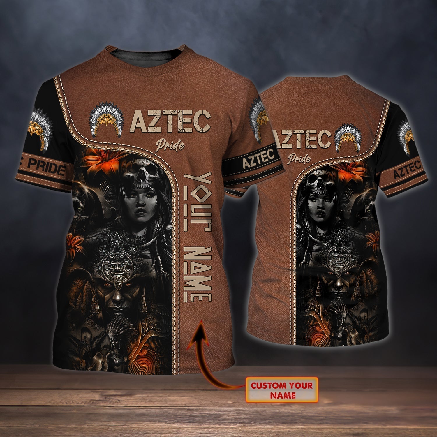 Aztec Pride shirt, Custom 3D Mexico Shirts, Aztec Shirts, Aztec Gifts ...