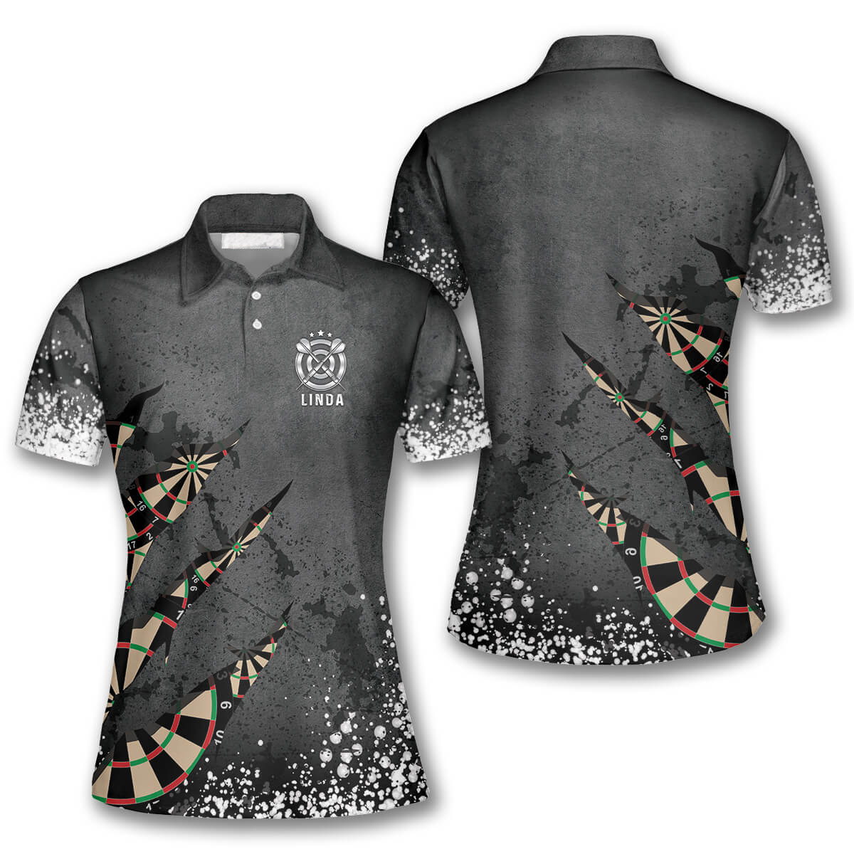 Darts Paint Splash Custom Darts Shirts for Women, Dart Player Shirt DM ...